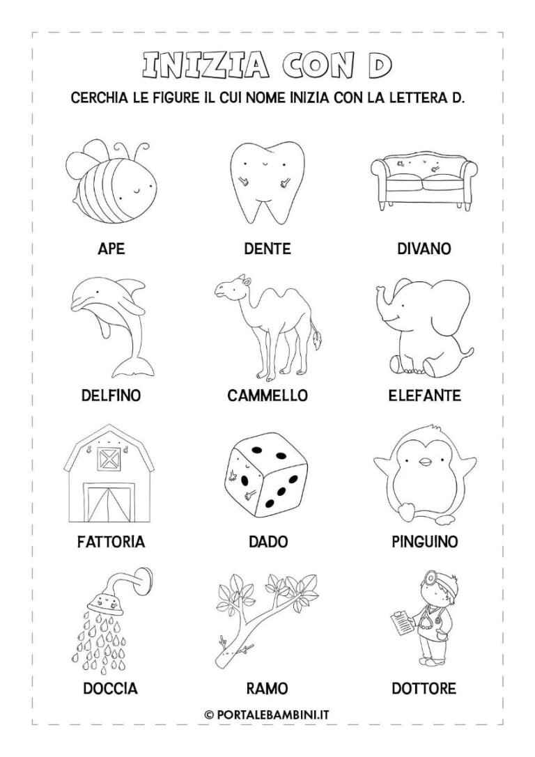 Parole con la D. Schede sulla D