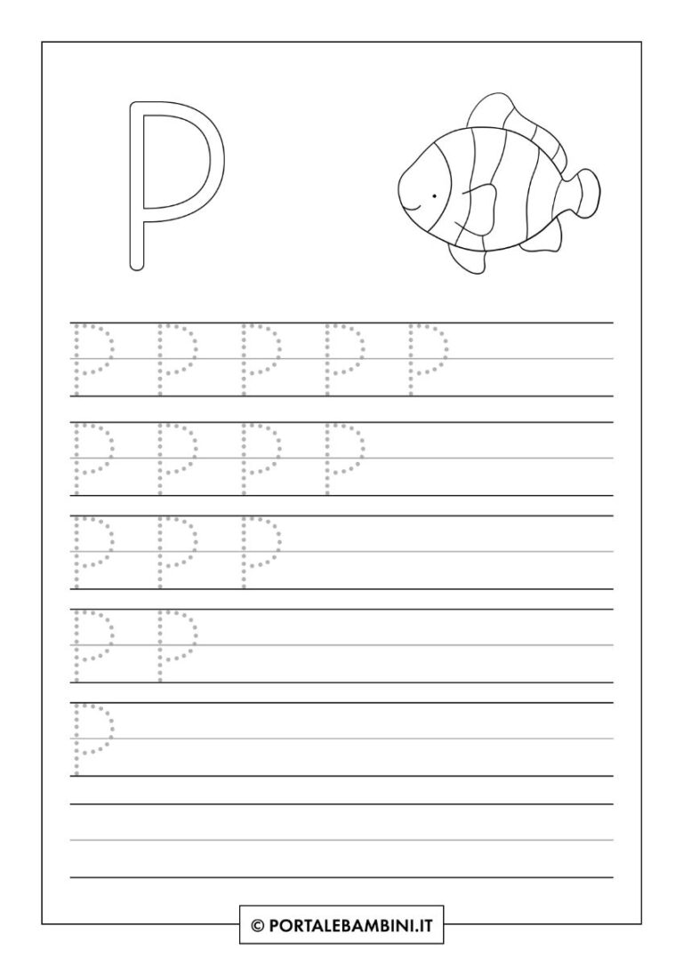 Parole con la P + Schede sulla lettera P