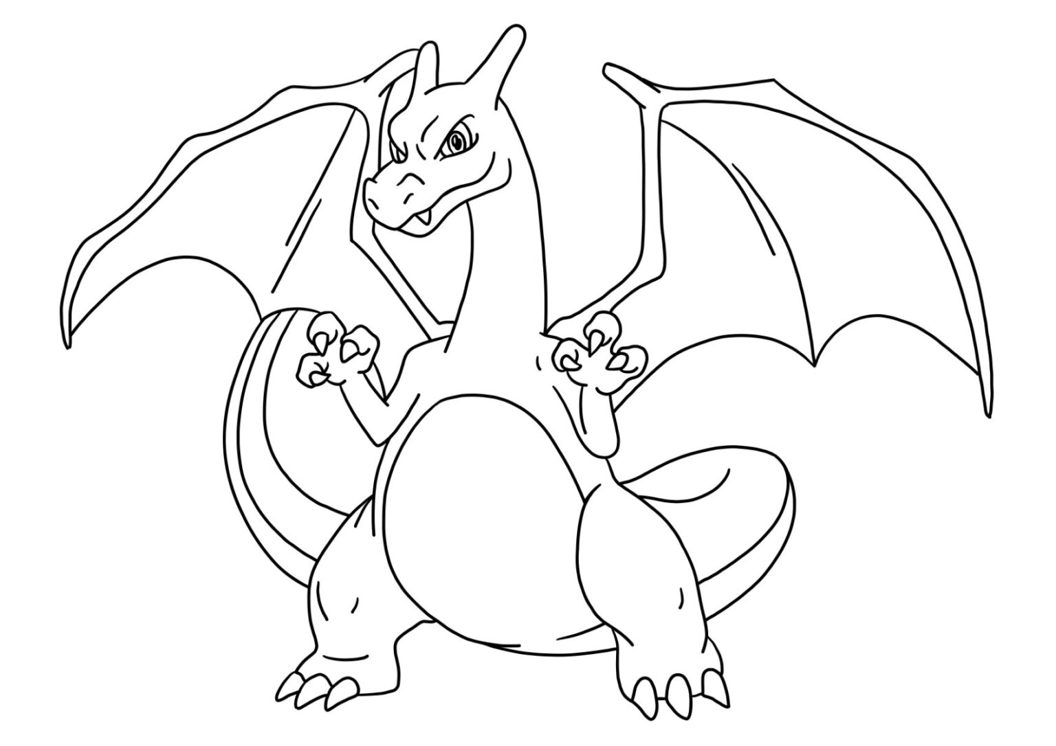 Disegni Charizard da Colorare (Stampa Gratis)