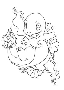 Disegni Charmander da Colorare (Stampa Gratis)