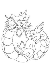Disegni Gyarados da Colorare (Stampa Gratis)