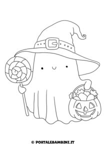 Disegni Fantasmi da Colorare (Stampa Gratis)