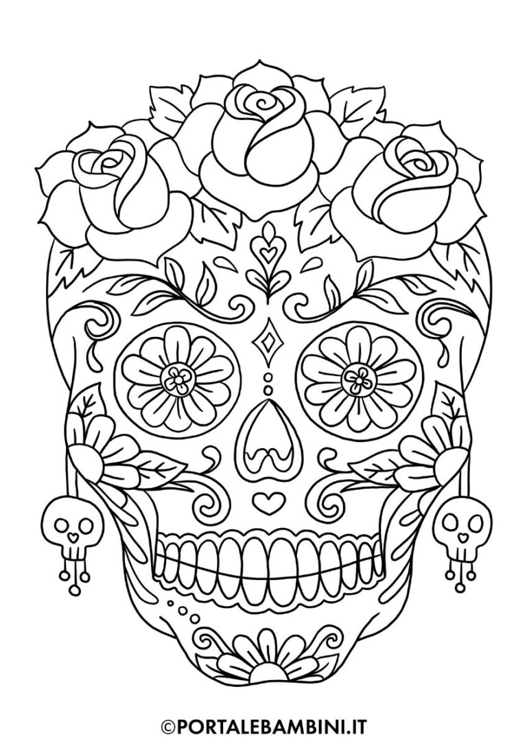 Teschi da Colorare | portalebambini.it