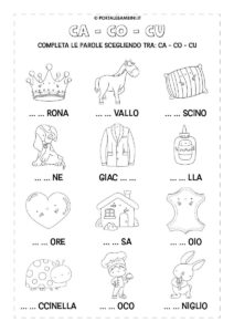 Parole con CA CO CU | portalebambini.it