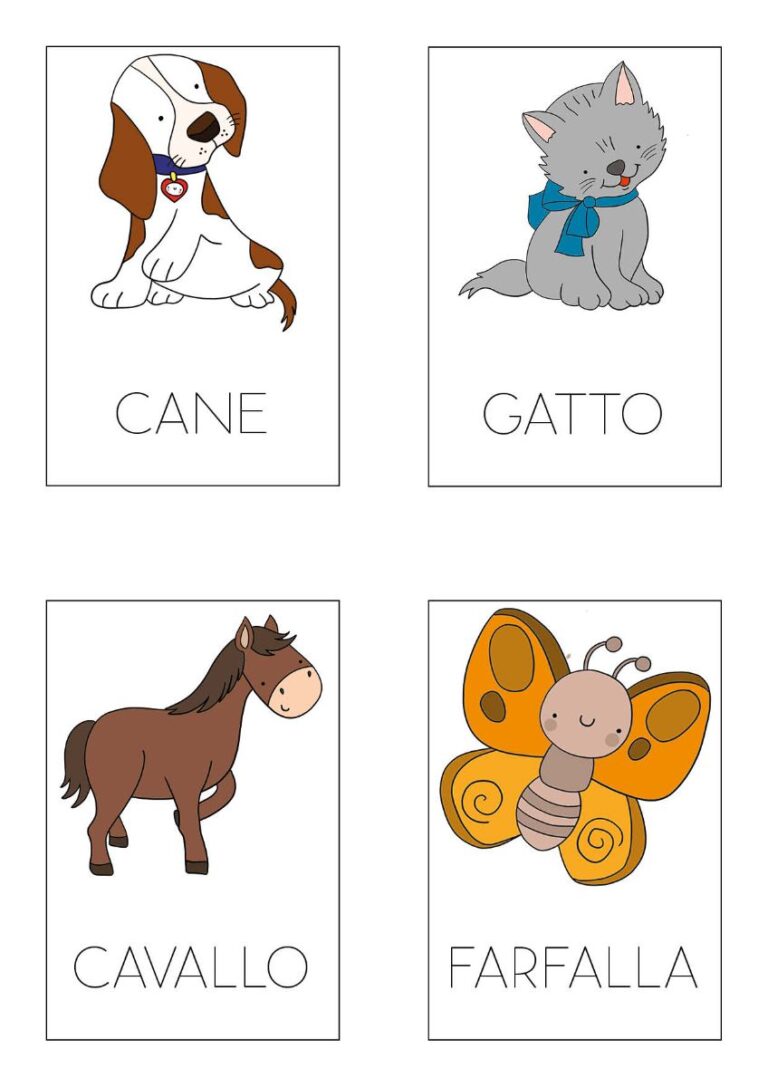 Schede per Insegnare a Leggere