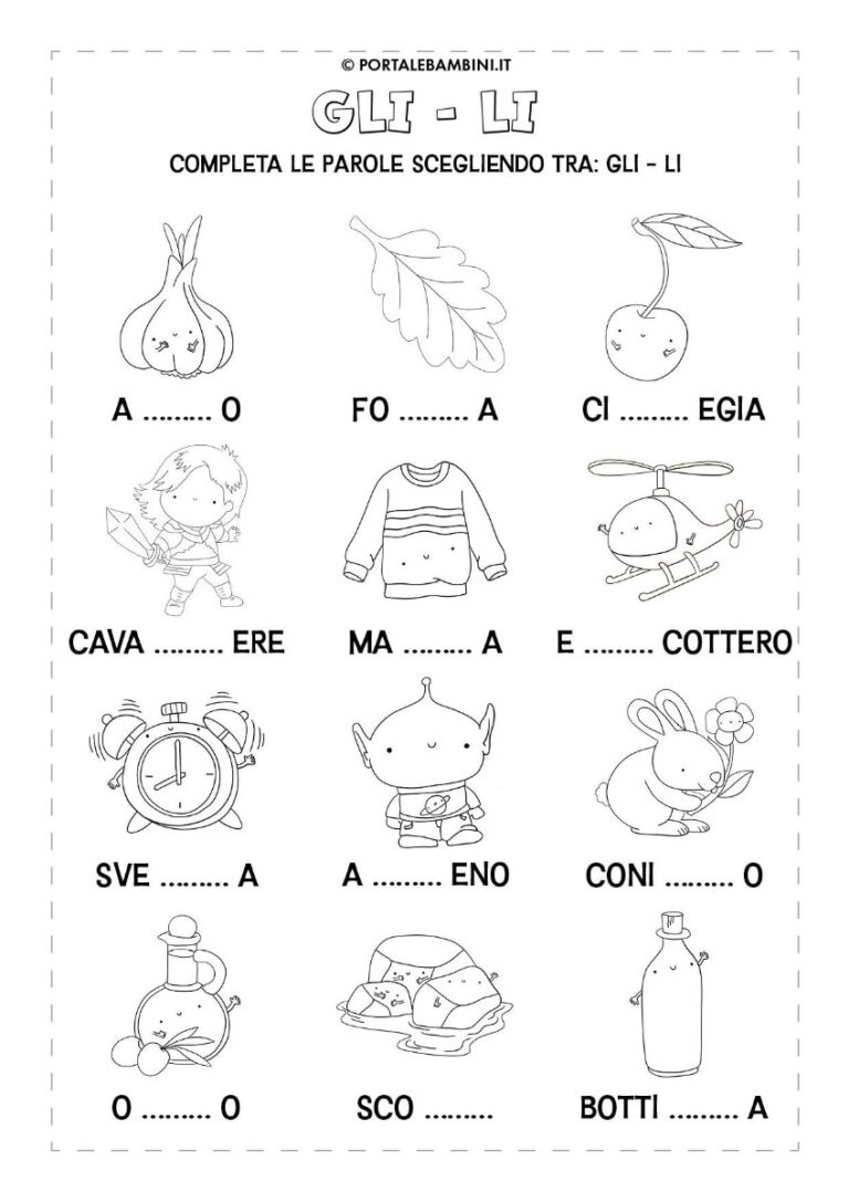 Parole con LI | portalebambini.it