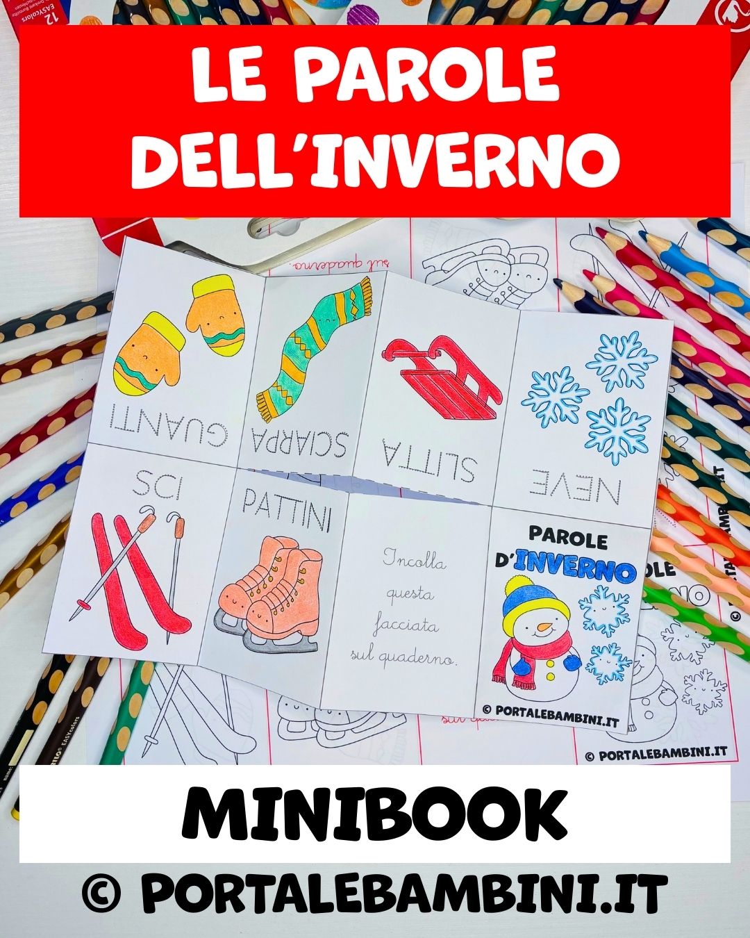 Lavoretti Inverno: Matrici da Stampare | portalebambini.it