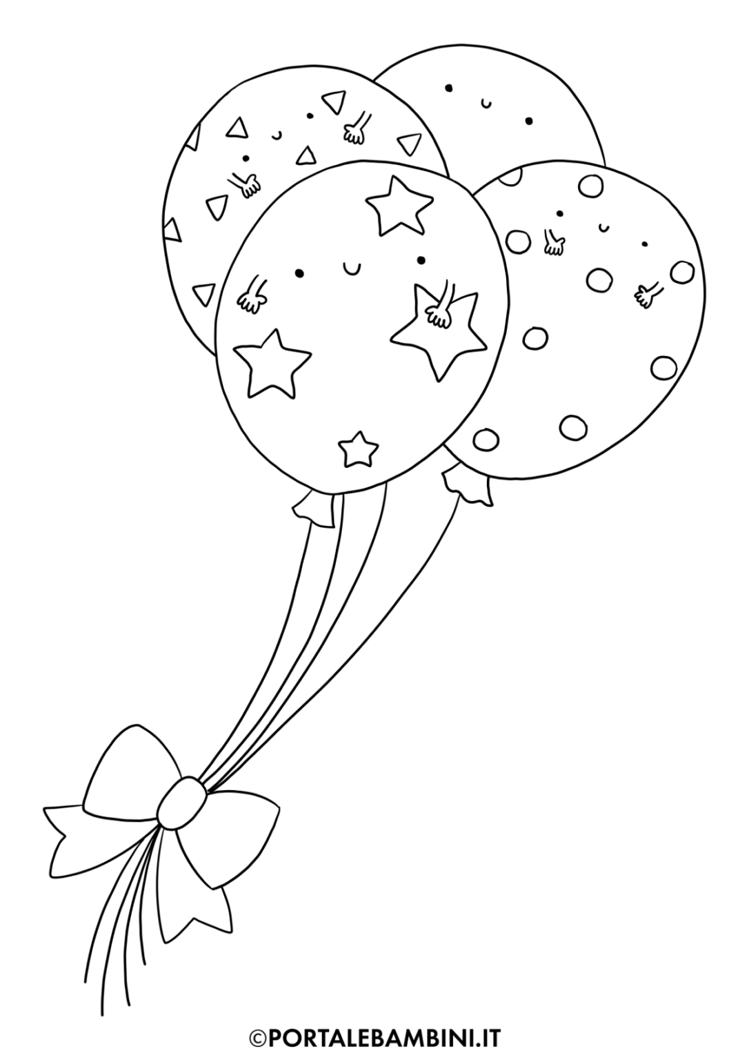 Disegni di Palloncini da Colorare