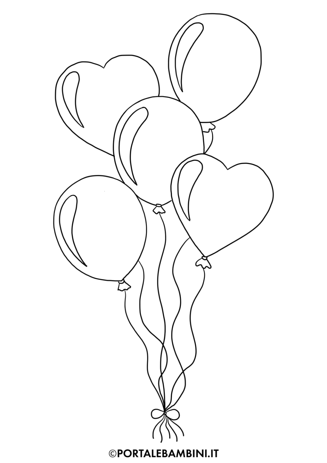 Disegni di Palloncini da Colorare