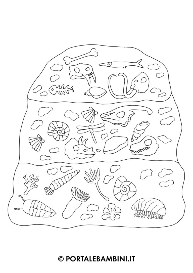 Disegni sulla Preistoria da Colorare (Gratis)
