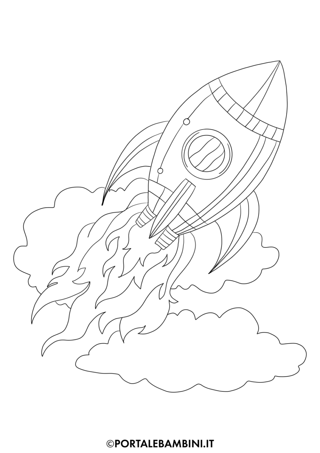 Disegni Razzo da Colorare