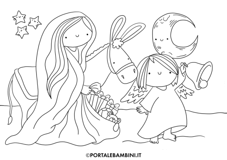 Santa Lucia da Colorare (Stampa Gratis)