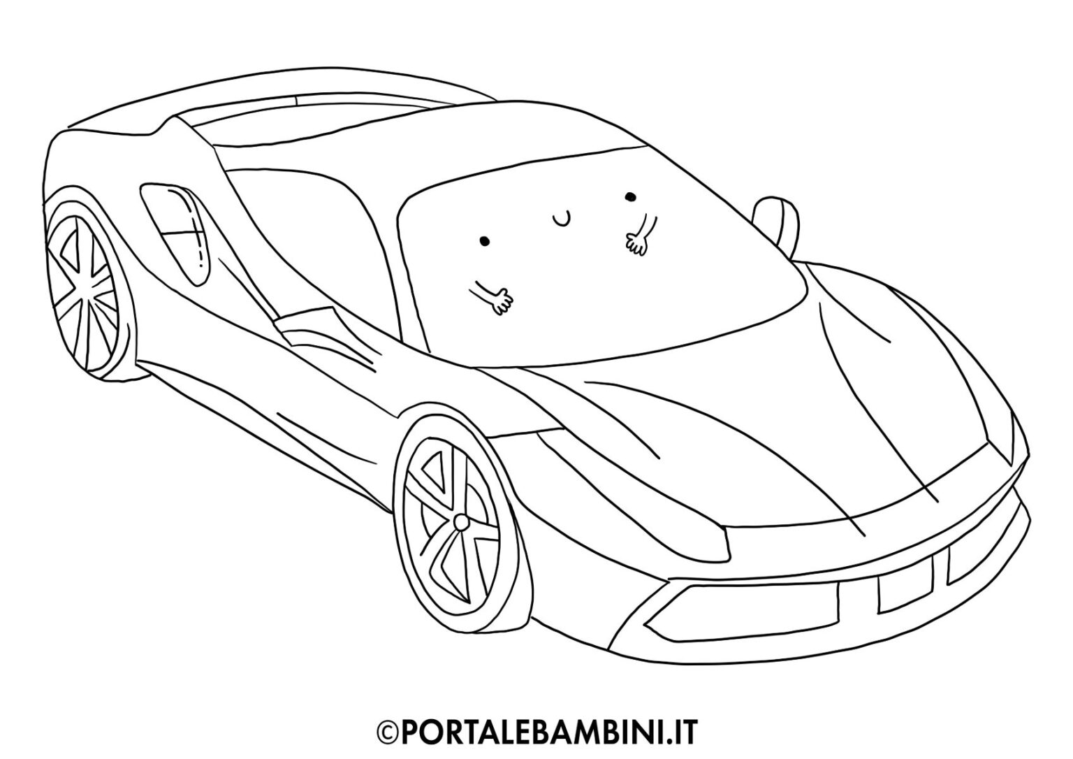 Disegni Ferrari da Colorare