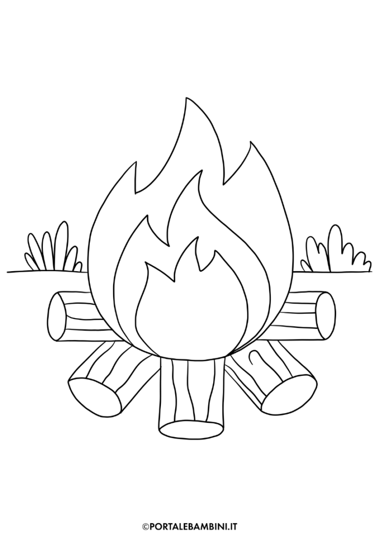 Disegni Fuoco da Colorare