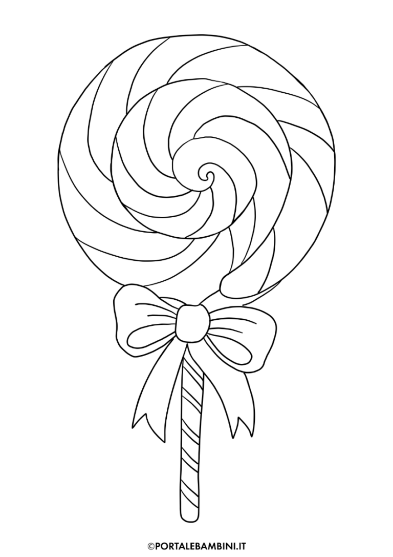 Disegni Lecca Lecca da Colorare