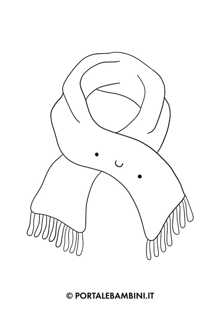Disegni Sciarpa da Colorare