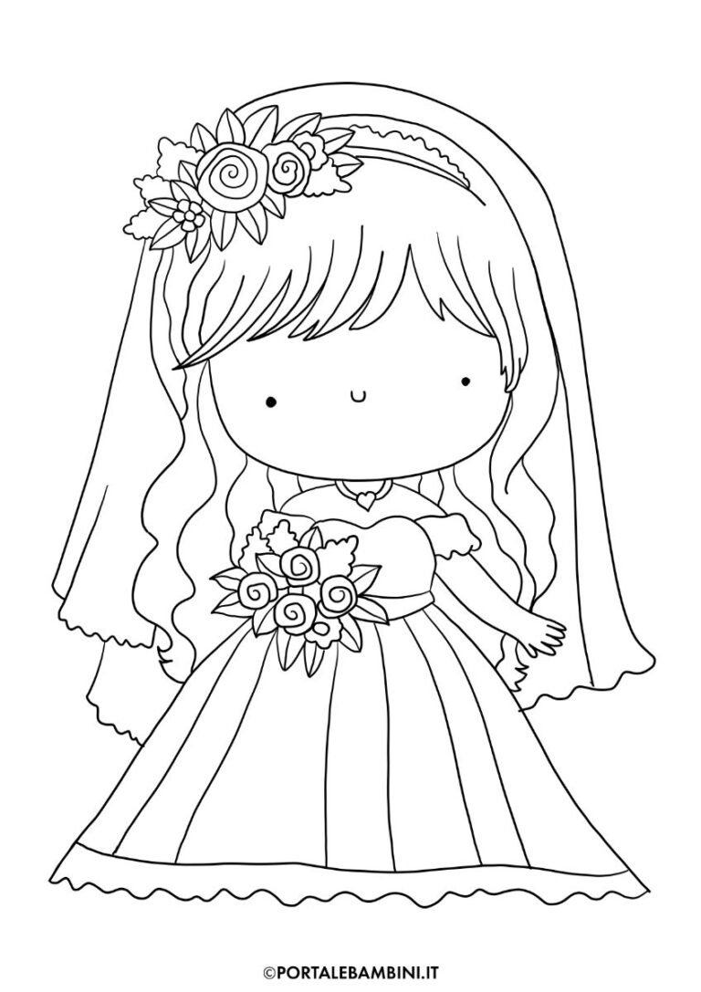 Disegni Sposi da Colorare