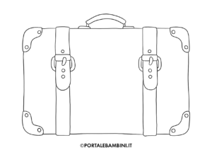 Disegni Valigia da Colorare