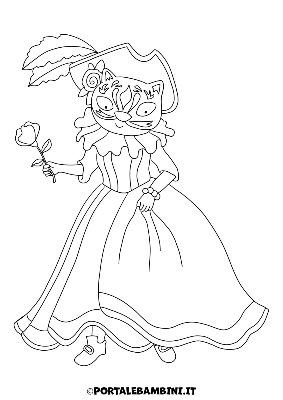 Maschere Veneziane da Colorare