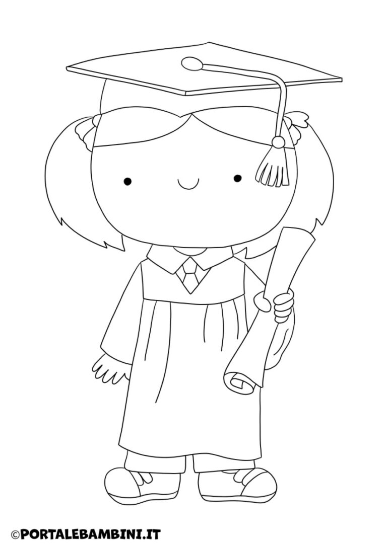 Disegni Cappello Laurea (Tocco) da Colorare