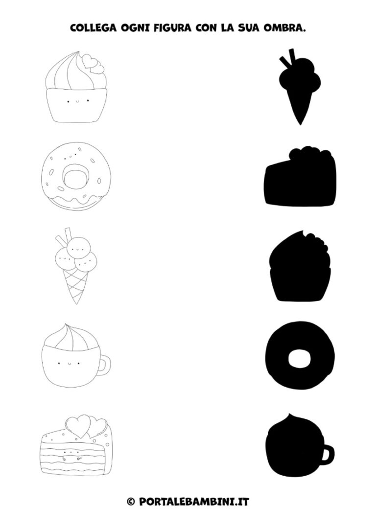 Indovina l'Ombra (Immagini e Ombre da Collegare)