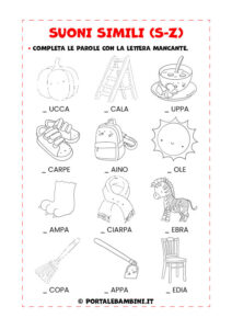 Schede sui Suoni Simili | portalebambini.it