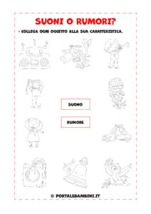 Suoni e Rumori (Schede Didattiche)
