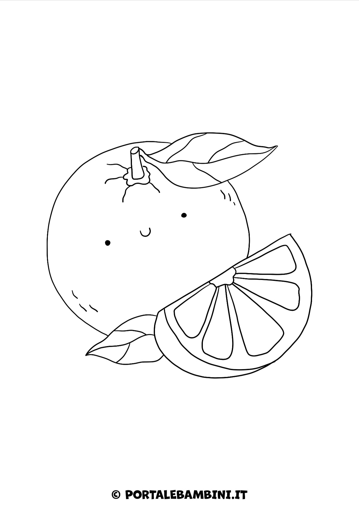 Disegni Frutta Invernale da Colorare