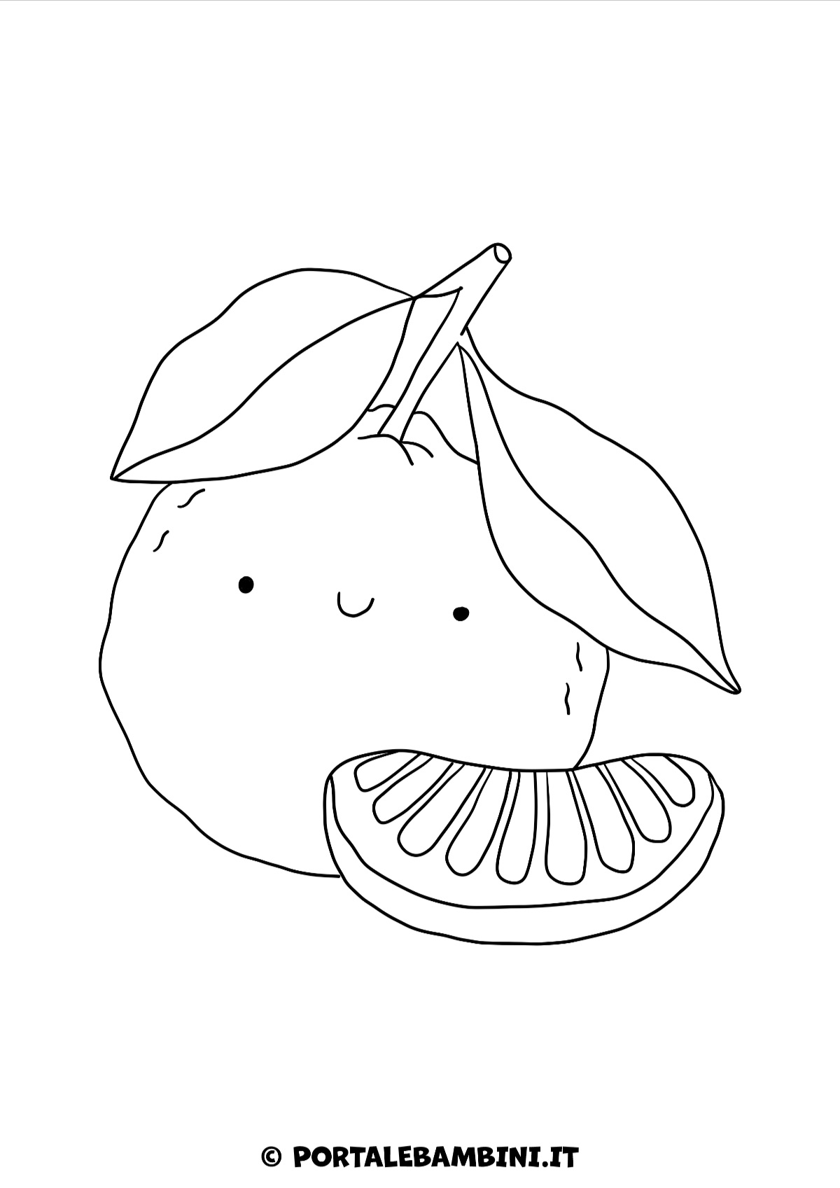 Disegni Frutta Invernale da Colorare