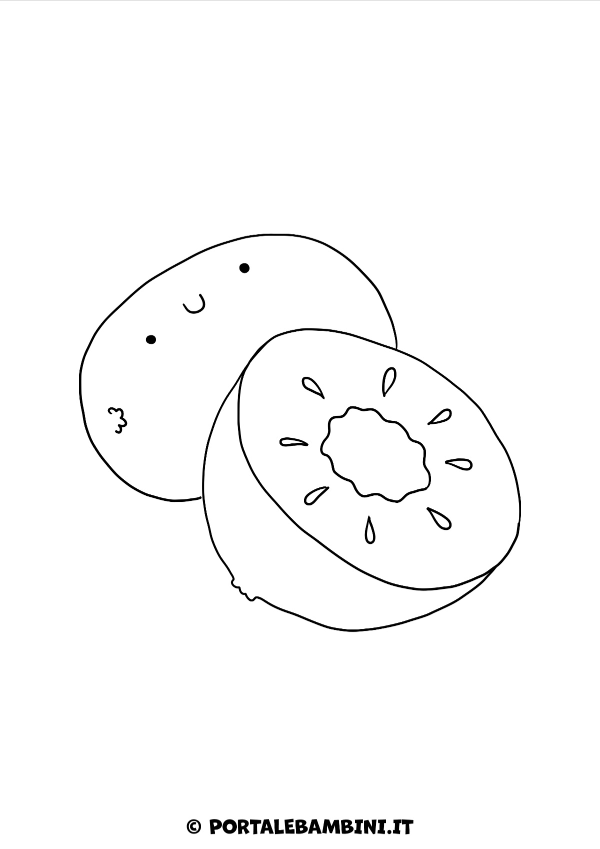 Disegni Frutta Invernale da Colorare