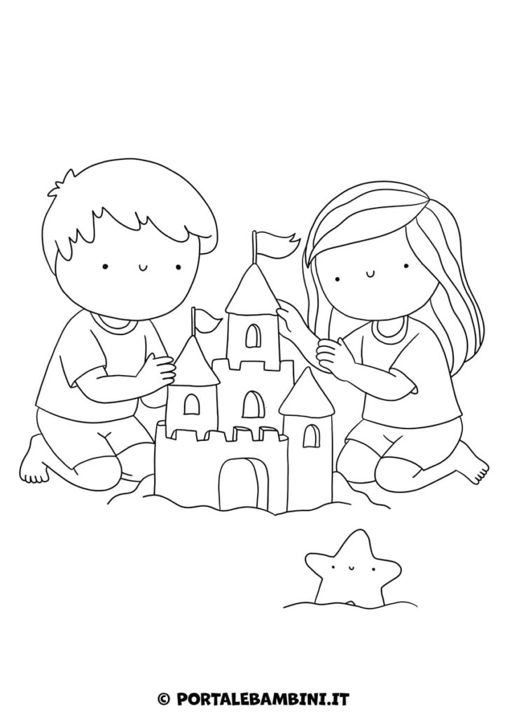 Disegni Estate da Colorare - Stampa Gratis