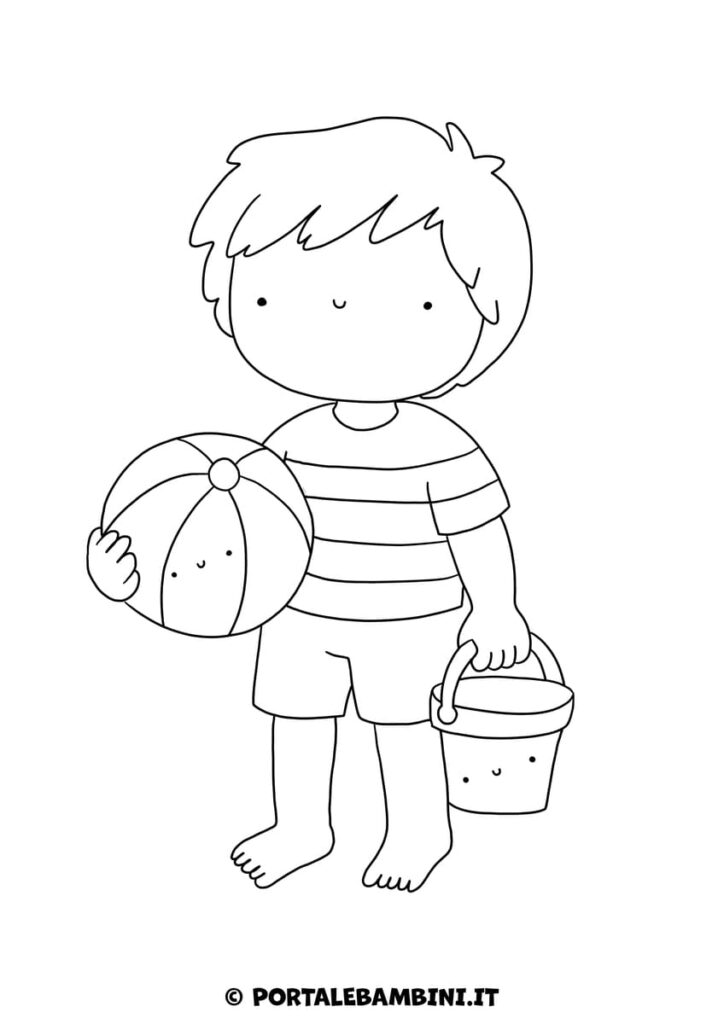 Disegni Estate da Colorare - Stampa Gratis